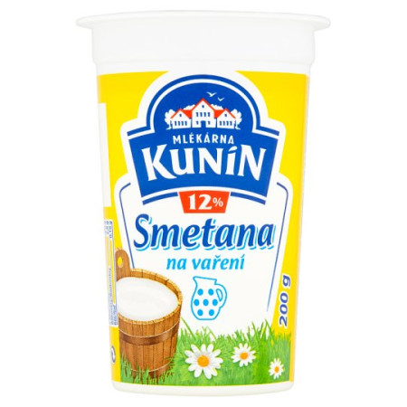 Kunín Smetana 12% 200g | Daily Fresh Foods