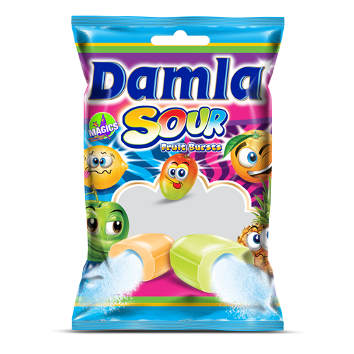 Damla Sour Fruit Bursts 90g Daily Fresh Foods